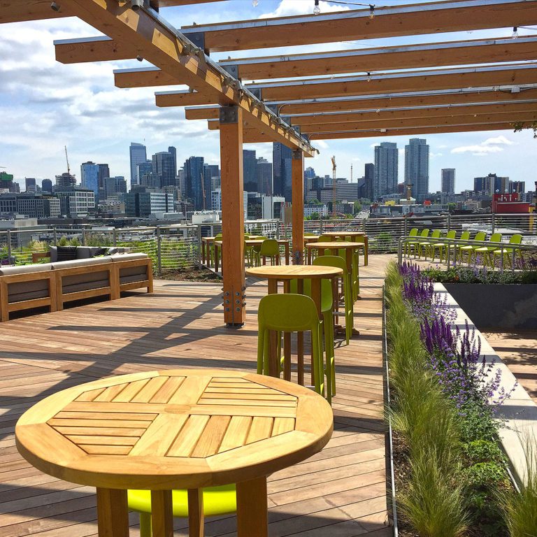 Facebook headquarters, Seattle, roof top garden, berger ...